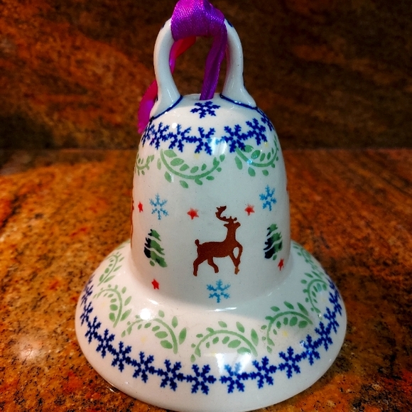 Accents | Vintage Large Polish Pottery Bell | Poshmark